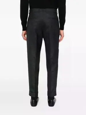 BERWICH Chiaia Houndstooth-pattern Pleated Trousers