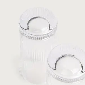 FERM LIVING Ripple Highball Glasses Set Of 2