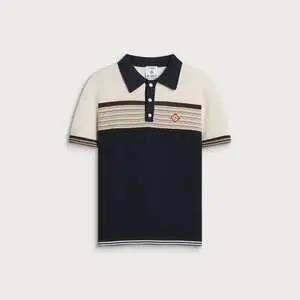 Casablanca Cafe Stripe Polo Shirt - Multi