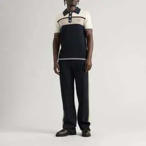 Casablanca Cafe Stripe Polo Shirt - Multi