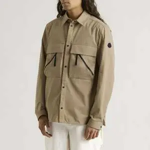 Moncler Brushed Cotton Cargo Shirt
