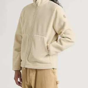 Moncler Zip Up Teddy Fleece - Beige