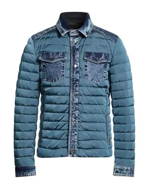 MOORER Puffer Turquoise Size Cotton, Elastane