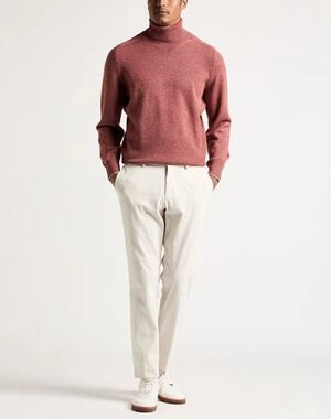 Brunello Cucinelli Turtleneck Rust Size Cashmere - Red