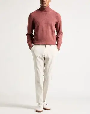Brunello Cucinelli Turtleneck Rust Size Cashmere - Red
