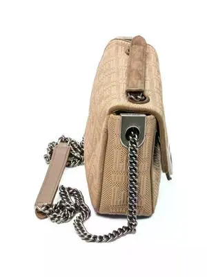 Fendi Midi Baguette Ff Canvas Cross Body Bag
