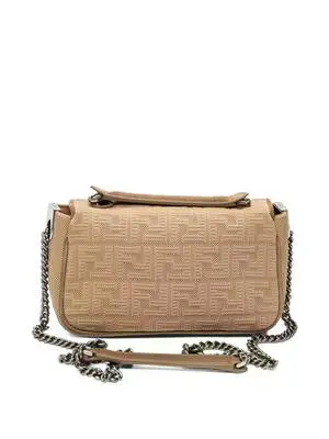 Fendi Midi Baguette Ff Canvas Cross Body Bag
