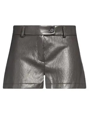 VICOLO Shorts & Bermuda Shorts Charcoal Size Polyester, Polyurethane