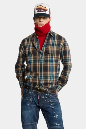 Dsquared2 Hybrid Checked Canadian Shirt