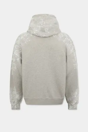 Dsquared2 Frosted Zipped Melange Hoodie