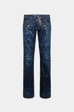 Dsquared2 Dark Iced Paillettes Ski Jeans