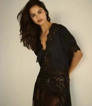 DÔEN Idella Silk Satin Top