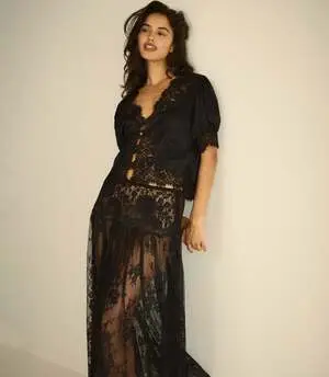 DÔEN Idella Silk Satin Top
