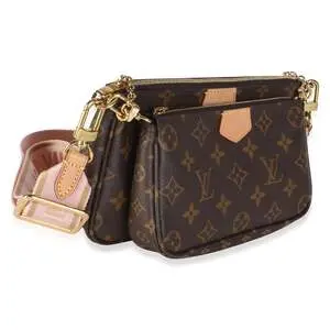 LOUIS VUITTON Rose Clair Monogram Canvas Multi Pochette Accessoires