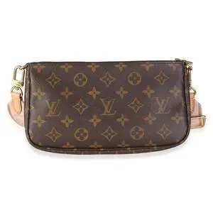 LOUIS VUITTON Rose Clair Monogram Canvas Multi Pochette Accessoires