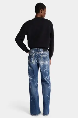 Dsquared2 Medium Snowflakes Baggy Jeans