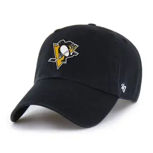 '47 Pittsburgh Penguins Logo Clean Up Adjustable Hat - Black