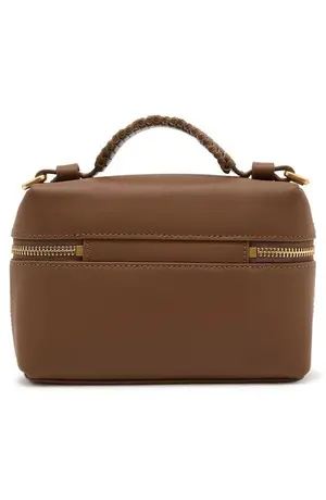 REISS Ines Genuine Calf Hair Crossbody Bag - Tan