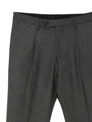 MICHAEL COAL Pleated-detail Trousers - Grey