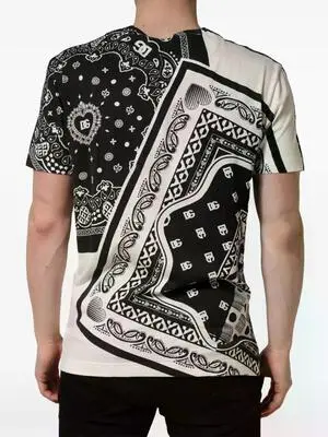 Dolce & Gabbana Bandana-print Cotton T-shirt