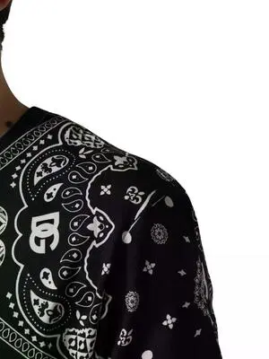 Dolce & Gabbana Bandana-print Cotton T-shirt