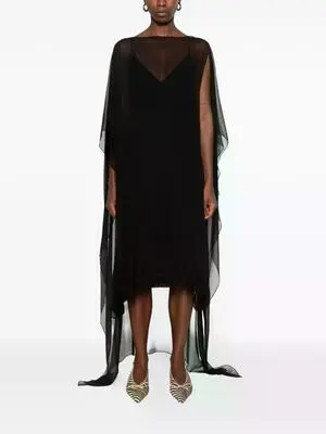 N°21 Sheer Cape-overlay Dress