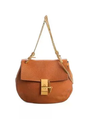 Chloé Drew Grained Shoulder Bag - Brown