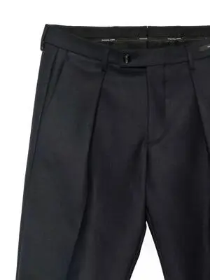 MICHAEL COAL Freddy Pleated Tapered Trousers