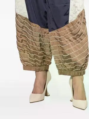 Sea Beaded Colour-block Track Pants
