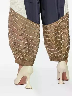 Sea Beaded Colour-block Track Pants