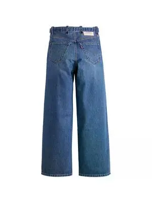 Sacai X Levi's Belted Wide-leg Jeans