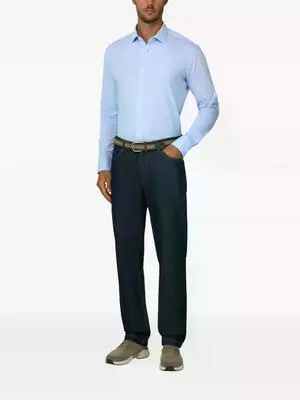Boggi Milano Polo Shirt Mouliné Cotton Regular-fit