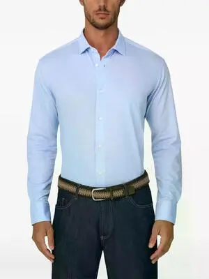 Boggi Milano Polo Shirt Mouliné Cotton Regular-fit