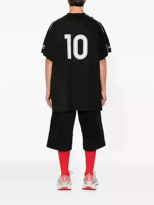 Balenciaga Soccer Oversized T-shirt - Black