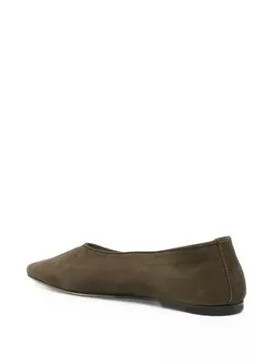 Dear Frances Pointed-toe Suede Loafers