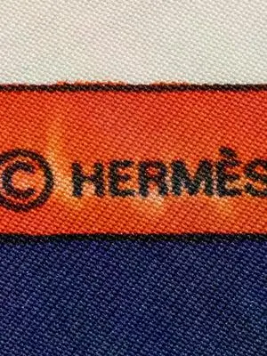 Hermès Petite Main Silk Scarf - Blue
