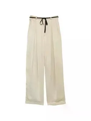 Barena Venezia Pleated Drawstring Trousers - Neutrals