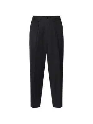 BE ABLE Dominique Pleated Elasticated-waist Trousers - Black