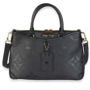 LOUIS VUITTON Monogram Empreinte Trianon Pm - Black