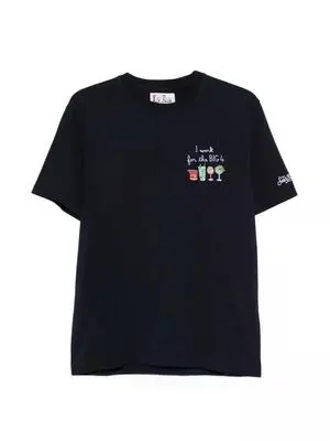 MC2 SAINT BARTH Embroidered Logo-patch T-shirt
