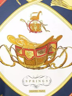 Hermès Springs Silk Scarf