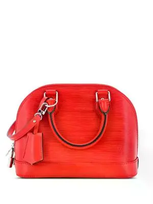 LOUIS VUITTON Alma Handbag Epi Leather Bb Satchel - Red