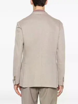 LATORRE Textured-finish Single-breasted Blazer
