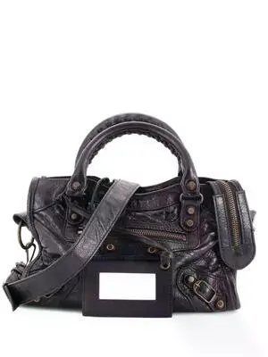 Balenciaga City Classic Studs Bag Leather Mini Satchel