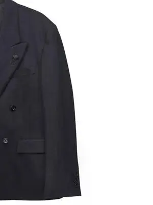 LARDINI Double-breasted Peak-lapel Blazer