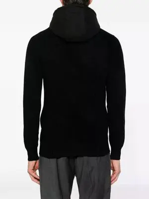 GRAN SASSO Ribbed-knit Hoodie