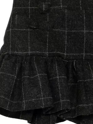 Vaquera Melton Peplum Mini Skirt