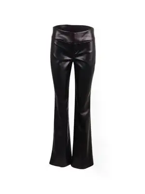 Alice + Olivia Olivia Faux-leather Flared Trousers