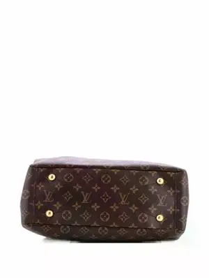 LOUIS VUITTON Pallas Tote Monogram Canvas With Leather Shoulder Bag - Red