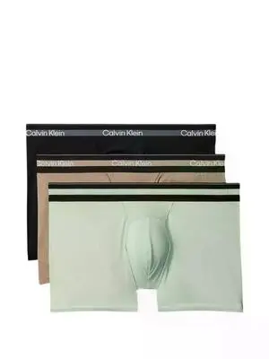 Calvin Klein Logo-waistband Boxers - Green